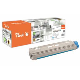 Peach O4348/69 Toner cy ersetzt OKI 43487711 f&uuml;r z.B. OKI C 8600 CDTN, OKI C 8600 DN, OKI C 8600 DTN, OKI C 8600 N, OKI C 8600, OKI C 8800 CDTN (wiederaufbereitet)