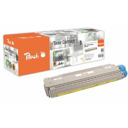 Peach O4348/69 Toner ye ersetzt OKI 43487709 f&uuml;r z.B. OKI C 8600 CDTN, OKI C 8600 DN, OKI C 8600 DTN, OKI C 8600 N, OKI C 8600, OKI C 8800 CDTN (wiederaufbereitet)