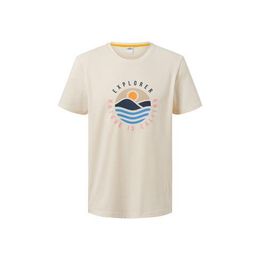 Tchibo T-Shirt mit Print - Offwhite - Gr.: S