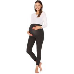 Be Mammy Umstandsleggings Damen 7/8 Umstandsleggings BE20-262 (1-tlg) elastischer Bund