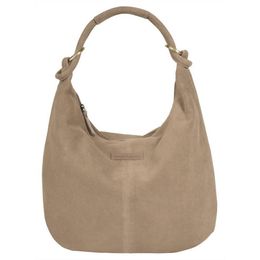 Bruno Banani Shopper, echt Leder, beige