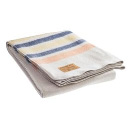 Wolldecke 228 x 150 cm beige