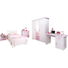 Kinderzimmer Biotiful 13 Parisot 5-tlg weiß - rosa