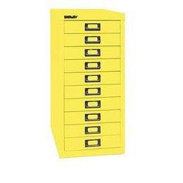 Bisley MultiDrawer™ L2910 Schubladenschrank gelb 10 Schubladen 27,8 x 38,0 x 59,0 cm