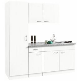 Wiho-Küchen wiho Küchen Küche Kiel, ohne E-Geräte, Breite 190 cm, Tiefe 60 cm, beige|weiß