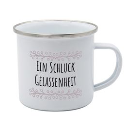 Infinite Emaille Becher mit Spruch