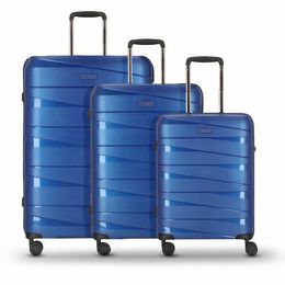 Redolz Essentials 10 3-SET 4 Rollen Kofferset 3-teilig blue-metallic 2