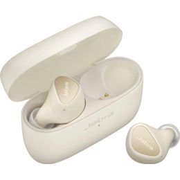 Jabra Elite 4 Bluetooth Headset wireless In-Ear-Kopfhörer (Active Noise Cancelling (ANC), beige|weiß