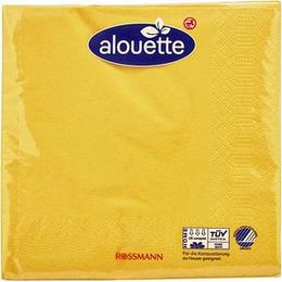 alouette Servietten gelb 3-lagig 16,5 x 16,5 cm 30 St.
