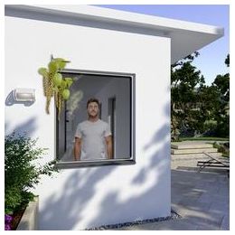 Windhager Pollenschutz-Magnetfenster 100 x 120 cm grau/weiß kürzbar