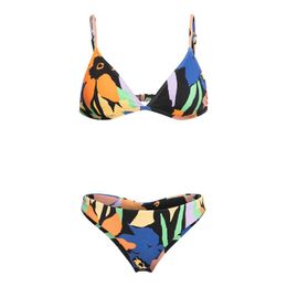 Roxy Triangel-Bikini »Color Jam« Anthracite Flower Jammin L - Cup B Cup B L Material: Weiches, ,...