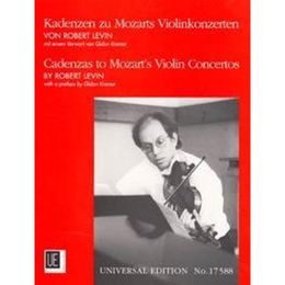 Universal Edition Kadenzen zu Mozarts Violinkonzerten, Kartoniert (TB)