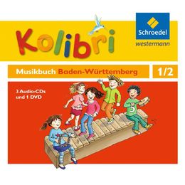 Kolibri - Das Musikbuch 1 / 2. Hörbeispiele 4 Audio-CDs + eine Tanz-DVD. Baden-Württemberg - (Hörbuch)