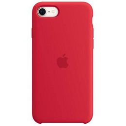 Apple Silikon Case Handy-Cover für Apple iPhone 7, iPhone 8, iPhone SE 2. Gen (2020), iPhone SE 3. Gen (2022) rot