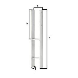 TrendLine H-Pfostenanker 12,1 x 60 x 6,0 x 0,5 cm