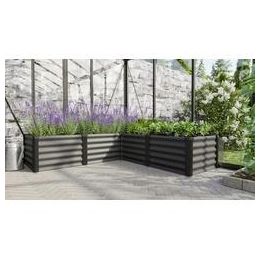 Vitavia Hochbeet Meta 185 x 185 x 40 cm granit schwarz