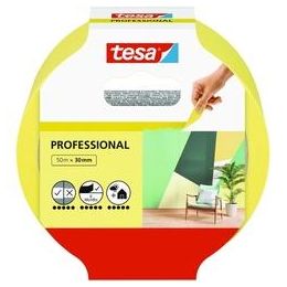 Tesa Malerband Professional 50 m x 30 mm, gelb