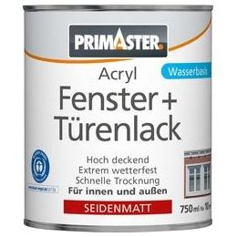 Primaster Acryl Fenster- und Türenlack 750 ml weiß seidenmatt