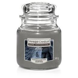 yankee candle Duftkerze Mittleres Glas Cosy Up 340 g, grau