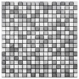 Mosaikfliese Metal 2 30 x 30 cm silber Steinmaß: ca. 1,5 x 1,5 cm