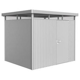 BioHort Gerätehaus HighLine H3 275 x 235 cm silber Standardtür