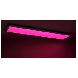 Globo LED Deckenleuchte Rosi weiß 120 x 30 cm RGBW, dimmbar