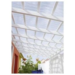 Gutta Polycarbonat-Wellplatte Trapez 76/18 350 x 95 cm 1,4 mm klar