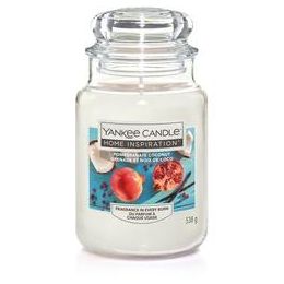 yankee candle Duftkerze Großes Glas Pomegranate Coconut 538 g, weiß