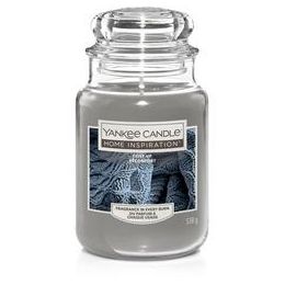 yankee candle Duftkerze Großes Glas Cosy Up 538 g, grau