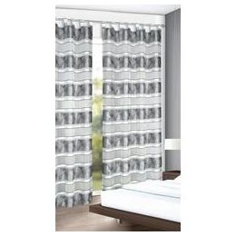 Neusser Collection Schlaufenschal mit Gardinenband Irma grau, 135 x 245 cm
