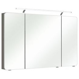 Pelipal Spiegelschrank Fokus 4005 Lack steingrau Hochglanz, Breite 120 cm