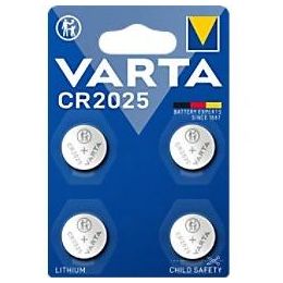 Varta Knopfzellen CR2025 4 Stück