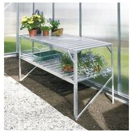 Vitavia Alutisch 121 x 54 x 76 cm aluminium 2 Ablagen