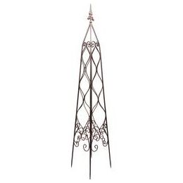 TrendLine Metallobelisk 121 cm braun antik