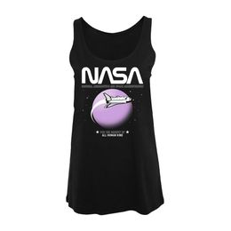 F4NT4STIC Top 'NASA' Damen Gr&ouml;&szlig;e L grau / lila / schwarz / wei&szlig;