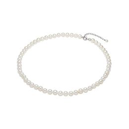 Valero Pearls Kette Damen Gr&ouml;&szlig;e 45 silber / wei&szlig;