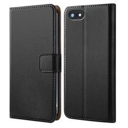 Numerva Handyhülle Bookstyle Etui für Huawei Y5 (2018), Handy Tasche Schutzhülle Klapphülle Flip Cover Schwarz