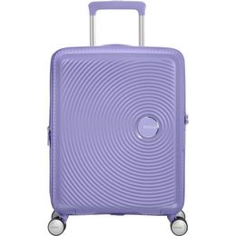 American Tourister® Hartschalen-Trolley Soundbox, 55 cm, 4 Rollen, Handgepäck-Koffer Reisegepäck Volumenerweiterung TSA-Zahlenschloss, lila