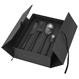 Broste Copenhagen - Hune Besteck-Set, Titanium matt schwarz (16 tlg.)