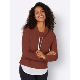 WITT WEIDEN Sweater, braun|rot