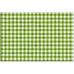 Wallario Sichtschutzzaunmatten Muster einer Tischdecke in grün und weiß kariert