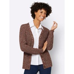 WITT WEIDEN Strickjacke, braun|rot