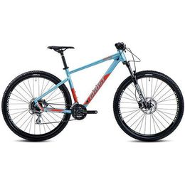 GHOST Kato Essential AL MTB-Hardtail Diamant 27,5" baby blue pearl/dark orange glossy S