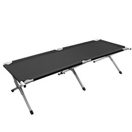 Mil-Tec Feldbett Alu Gestell m. Tragetasche schwarz