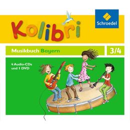 Kolibri: Das Musikbuch DVD und 4 CDs. Grundschulen. Bayern. - (Hörbuch)