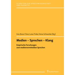 Medien - Sprechen - Klang - Ines Bose, Clara Luise Finke, Anna Schwenke, Kartoniert (TB)
