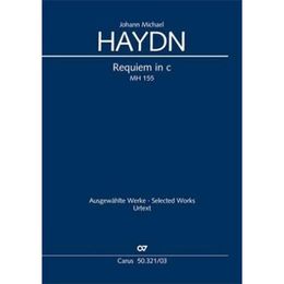 carus Requiem in c-Moll MH 154, Klavierauszug - Michael Haydn, Kartoniert (TB)