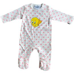 Looney Tunes Strampler Tweety Baby Overall Mädchen Strampler Body 3 6 12 18 24 Monate