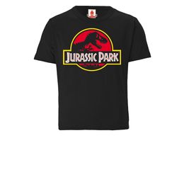 logoshirt Shirt 'Jurassic Park Logo' girl Black size 152