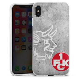DeinDesign iPhone Xs Max Handy Silikon H&uuml;lle Case transparent Handyh&uuml;lle 1. Fck Devil 1. Fc Kaiserslautern Silikon Case